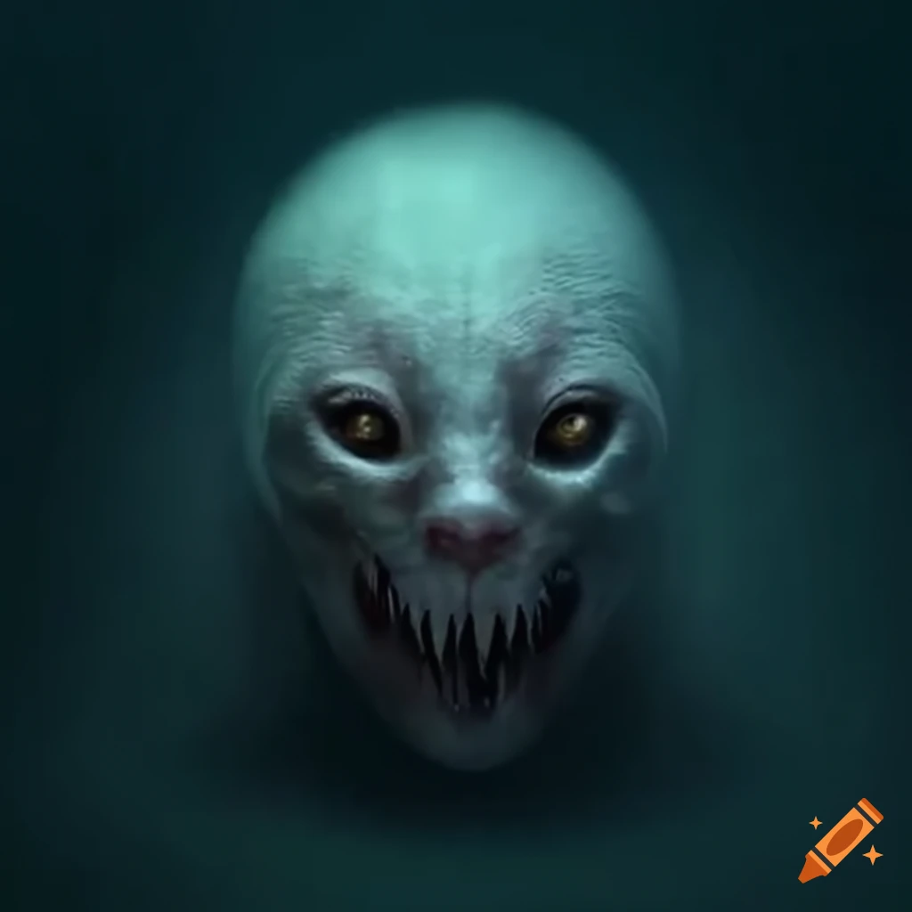 Mysterious creature surrounded by mist and flames