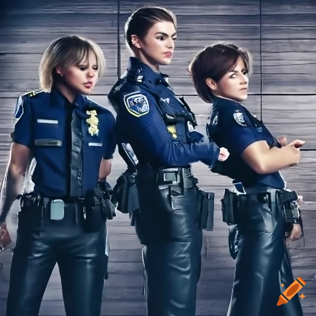 Photo of police officers hugging on Craiyon