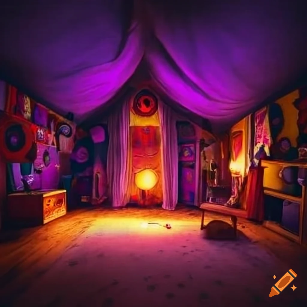 Bohemian style room on Craiyon