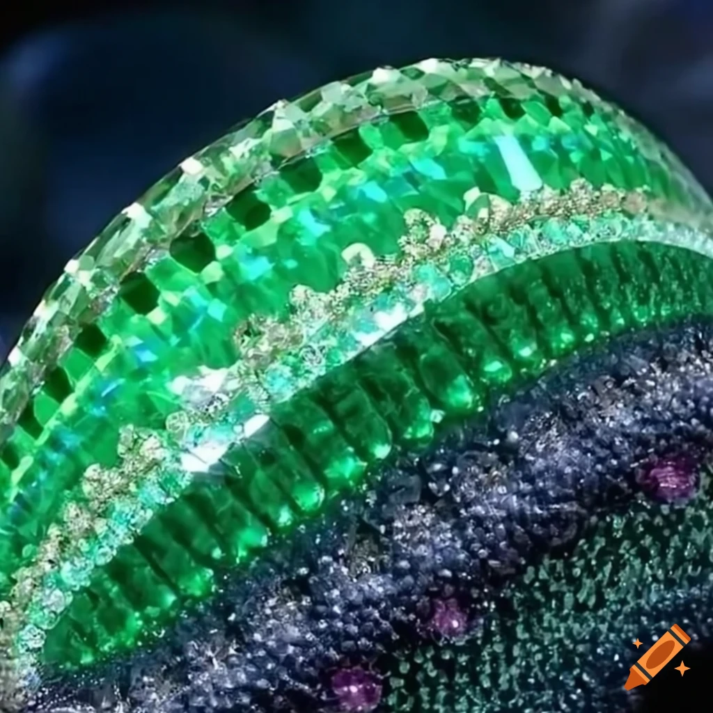 Hyper-realistic portrait of a mermaid with emerald and diamond scales ...
