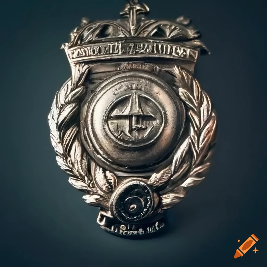 1940s silver police badge on Craiyon