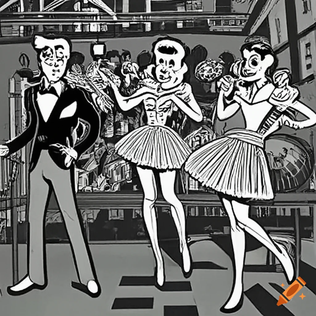 Vibrant illustration inspired by 60s Archie Comics and Jaime Hernandez ...