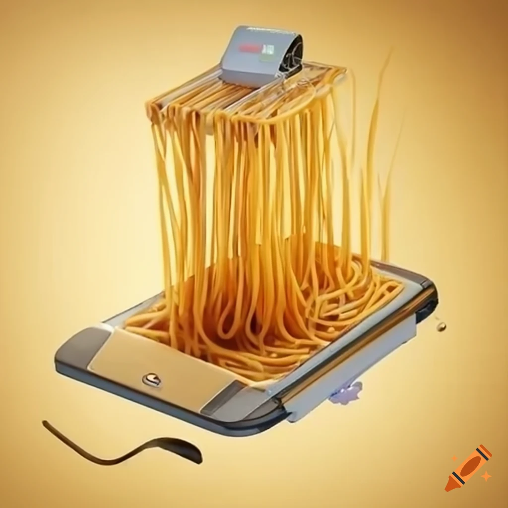 Medical linear accelerator made of spaghetti on Craiyon