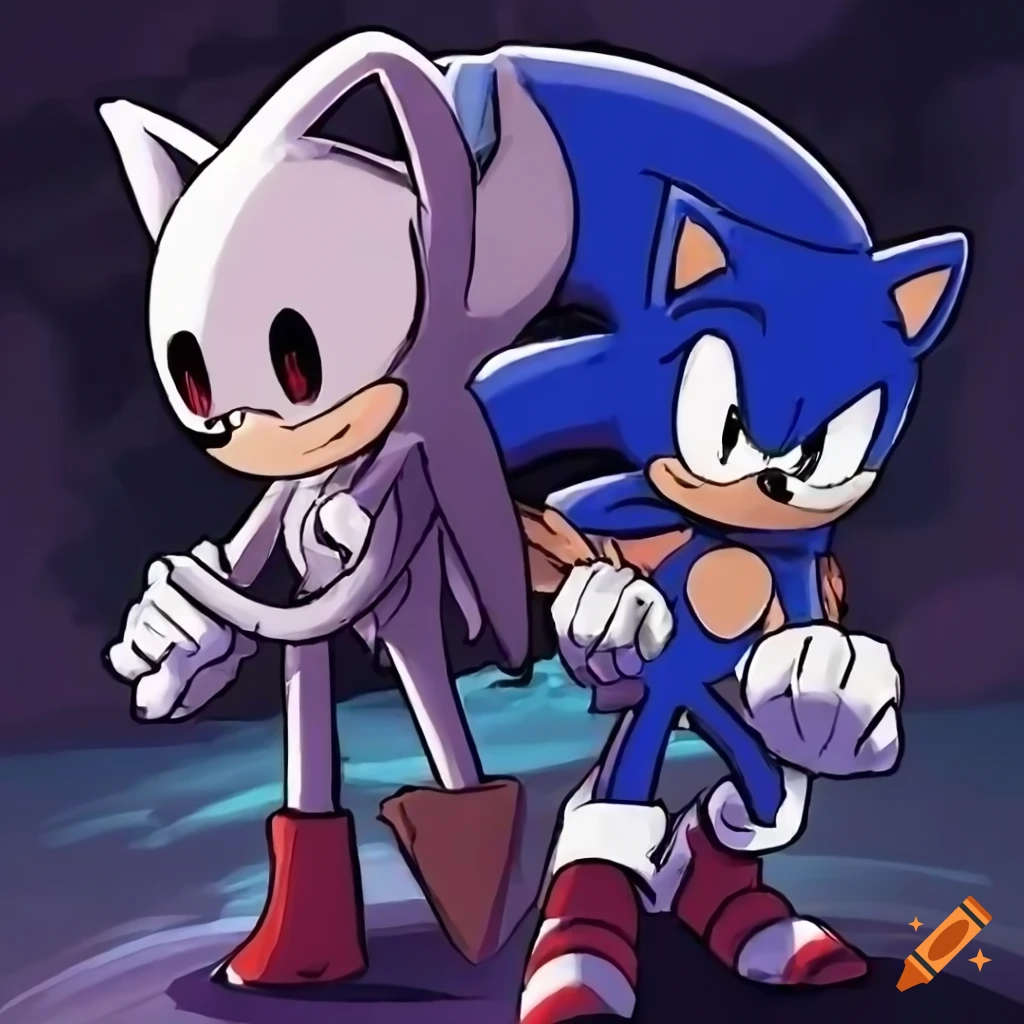 Mashup of Sonic the Hedgehog, Kris from Deltarune, Hollow knight ...