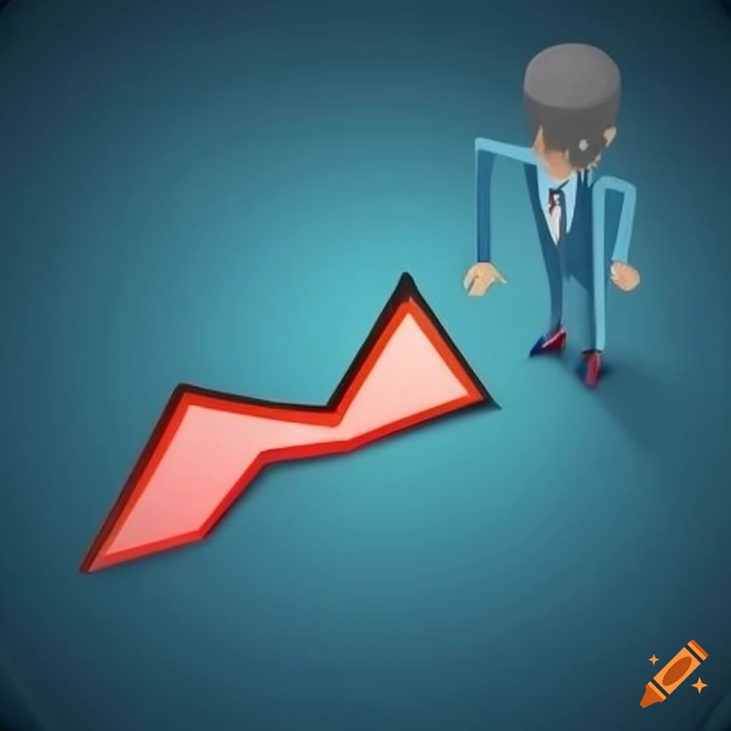 Manager looking surprised at a declining graph