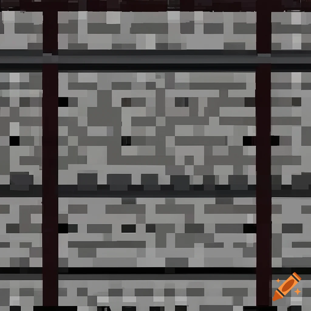 Pixel art of prison walls on Craiyon