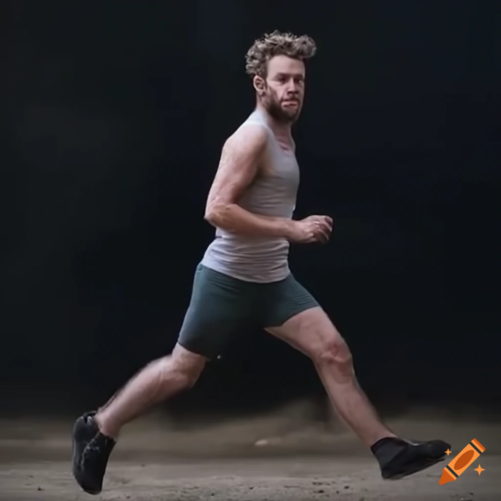 Seth rogen running on Craiyon