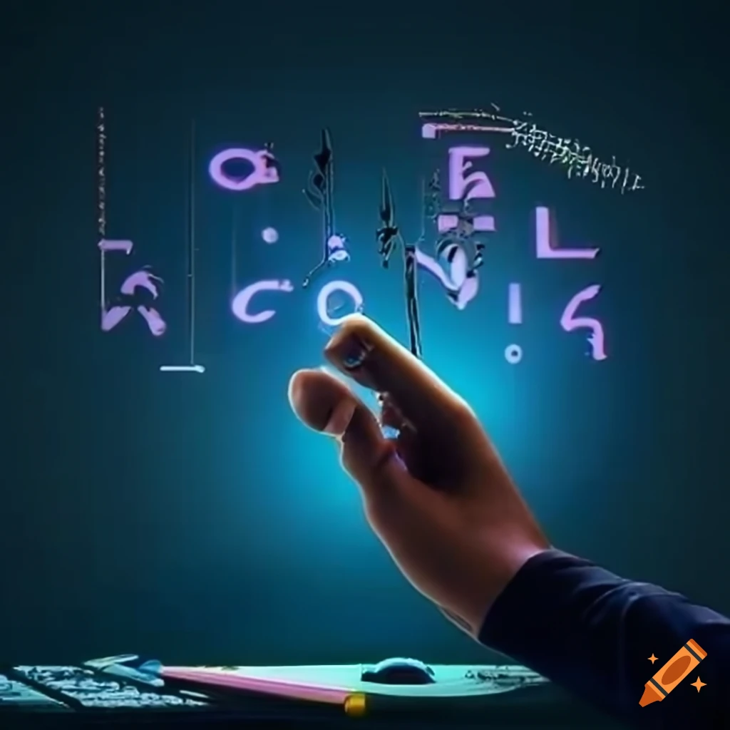 Mathematics and programming text on Craiyon