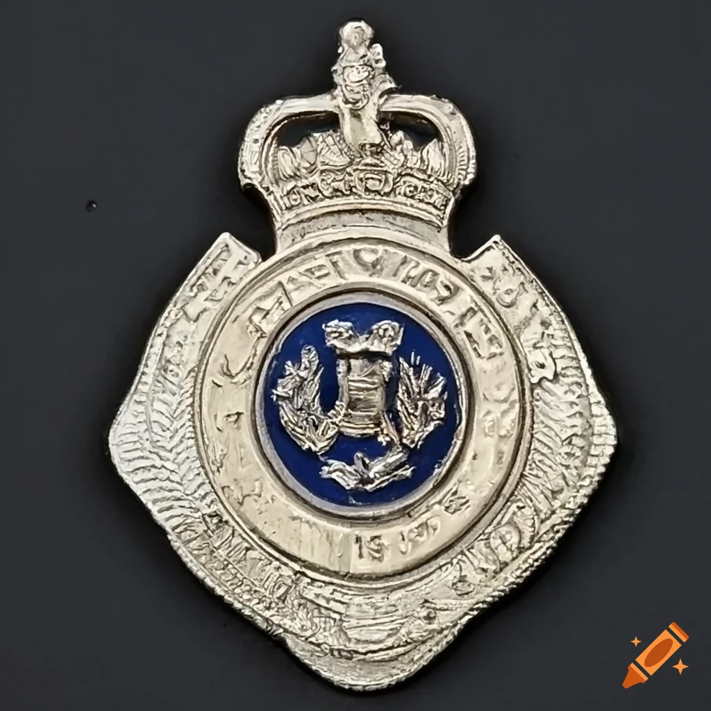 Vintage police badge from 1940 on Craiyon
