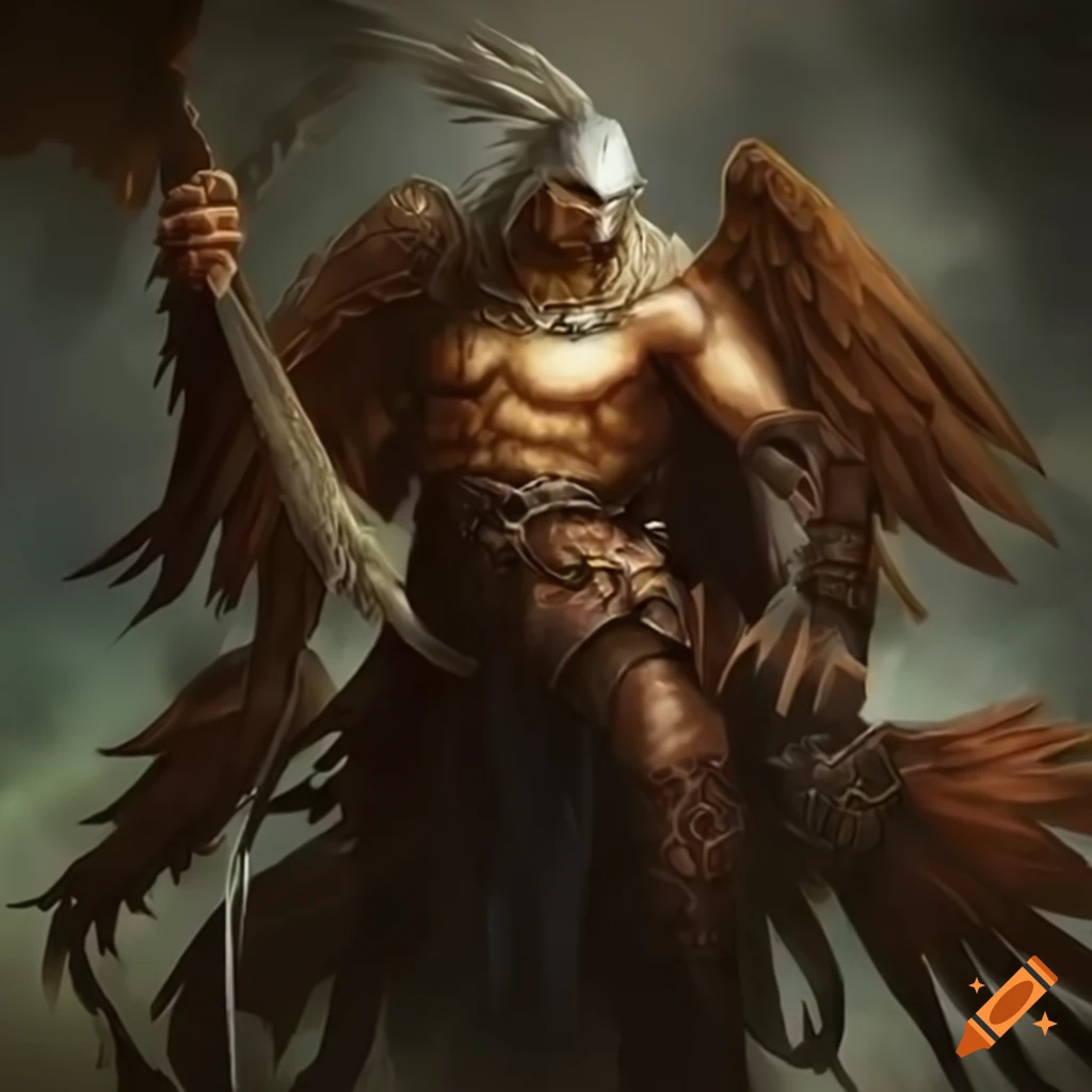 Eagleman warrior ready to conquer the fantasy rpg world