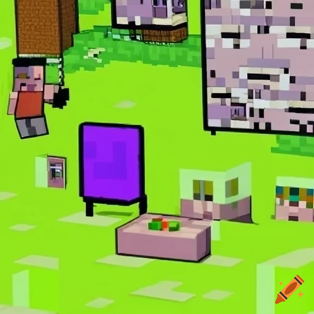 Screenshot Of Popular Minecraft Mini games On Craiyon