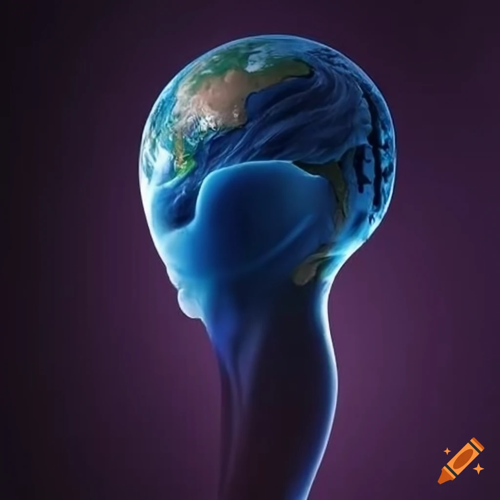 Disturbing transformation of earth into a menacing skull on Craiyon