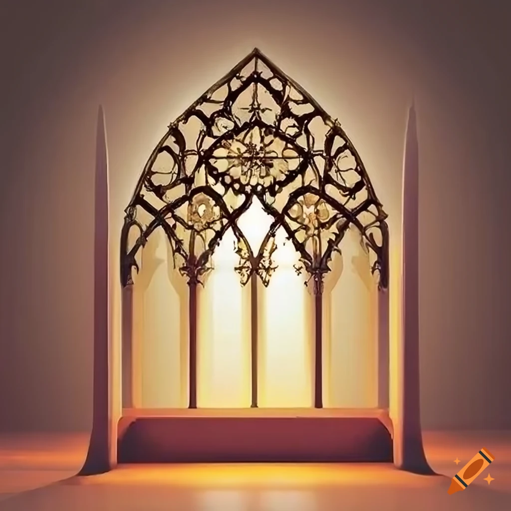 Islamic art inspired window and altar