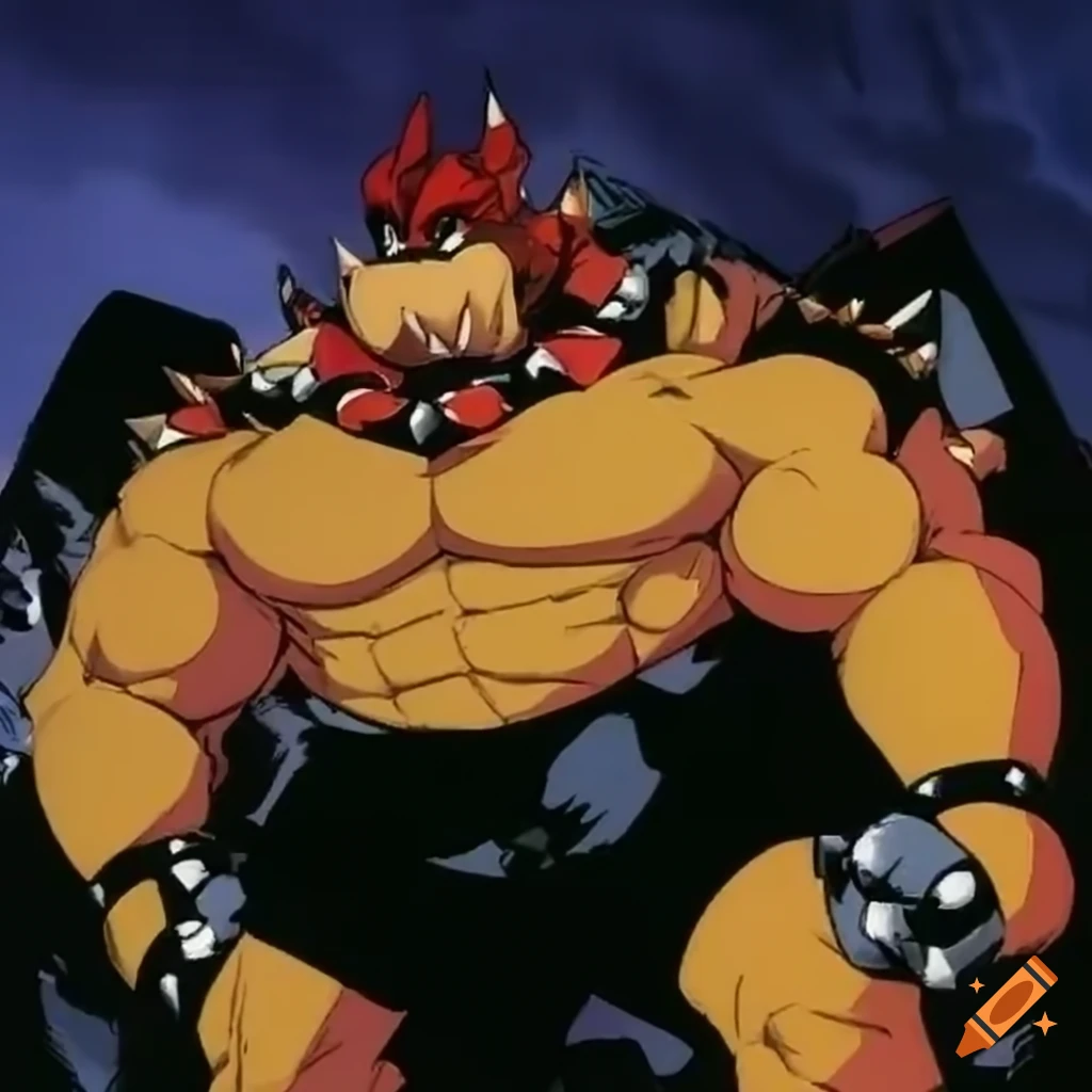 Dark horse comic-inspired artwork of Bowser on Craiyon