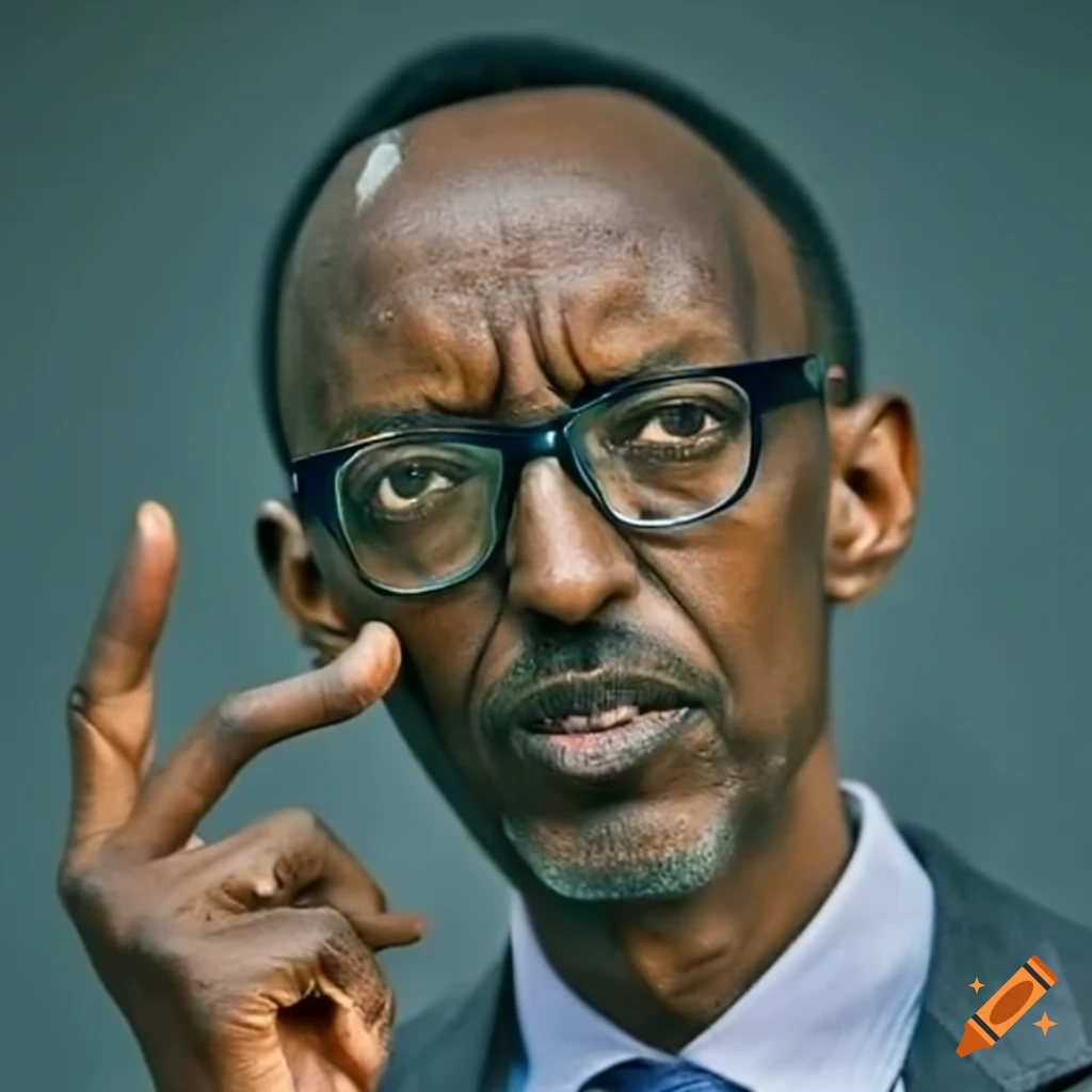 Portrait of paul kagame on Craiyon