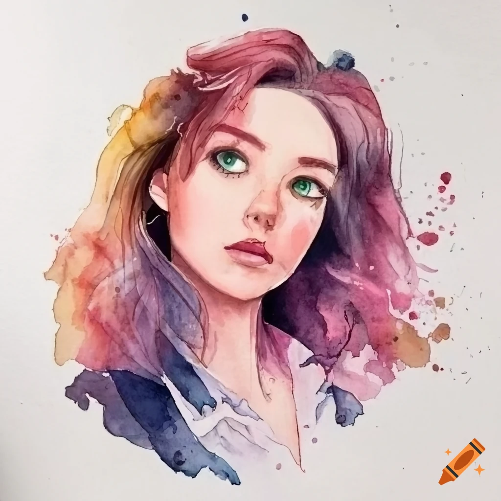 Watercolor of a businesswoman