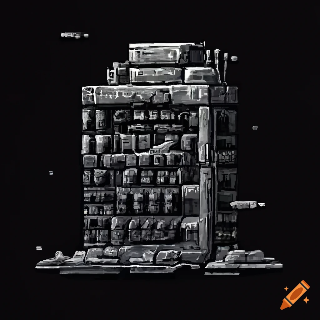 Illustration of a minigame server setup on Craiyon