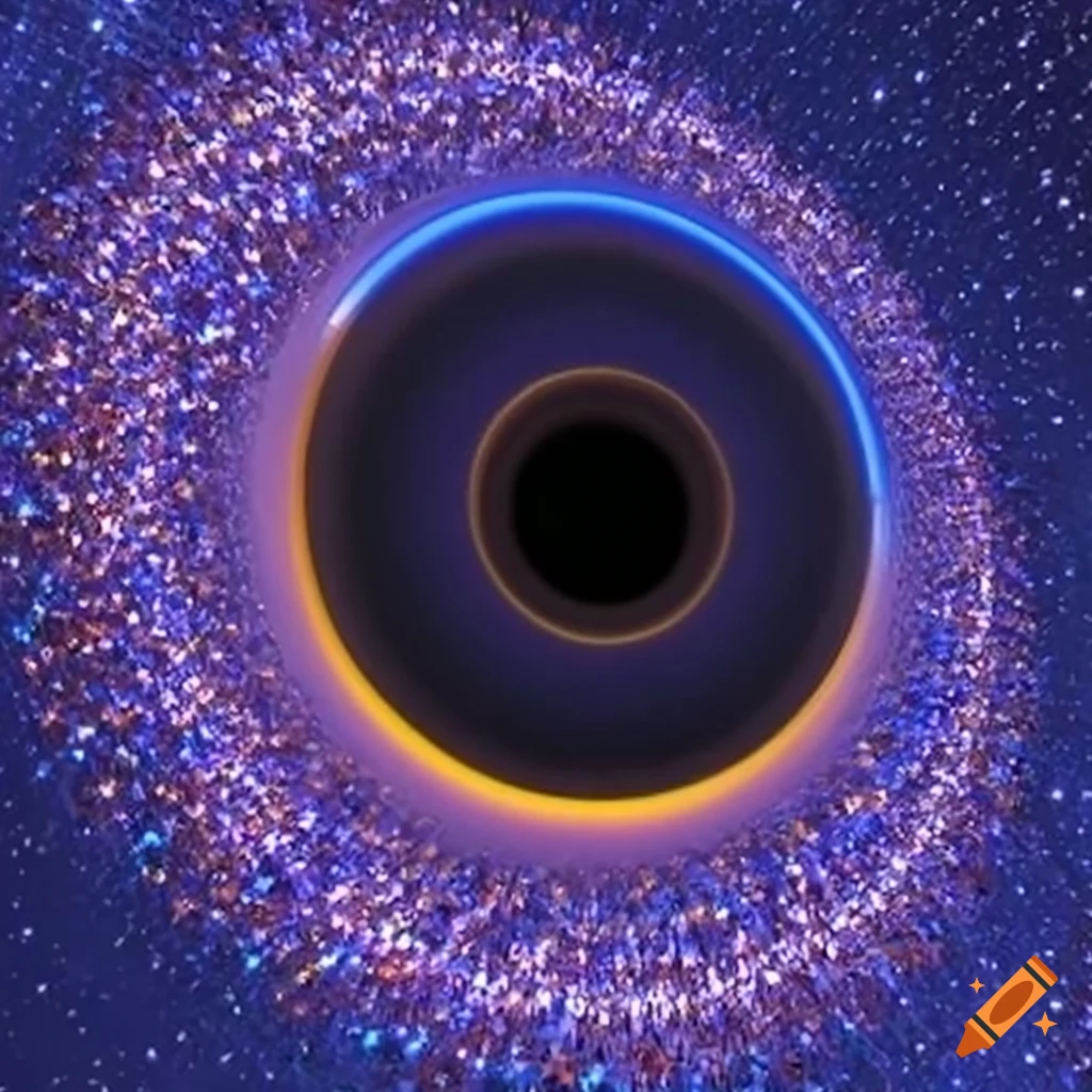 Mesmerizing 3D black hole artwork on Craiyon