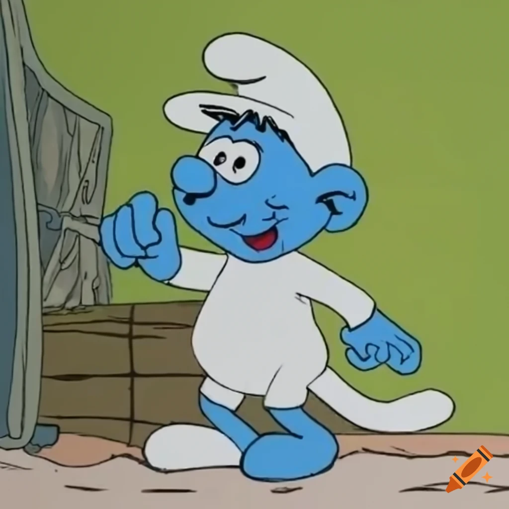 Cartoon image of a blue cat