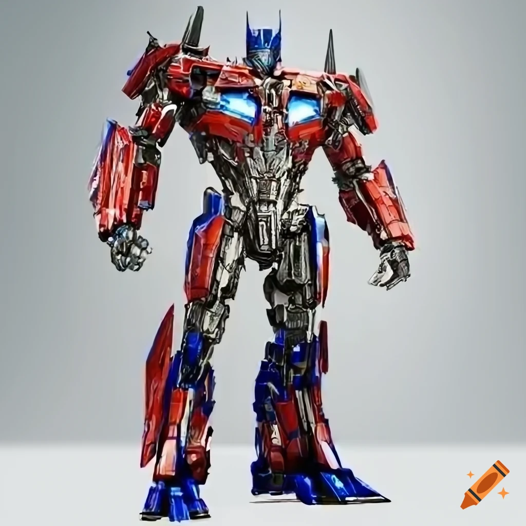 High resolution illustration of Optimus Prime on Craiyon