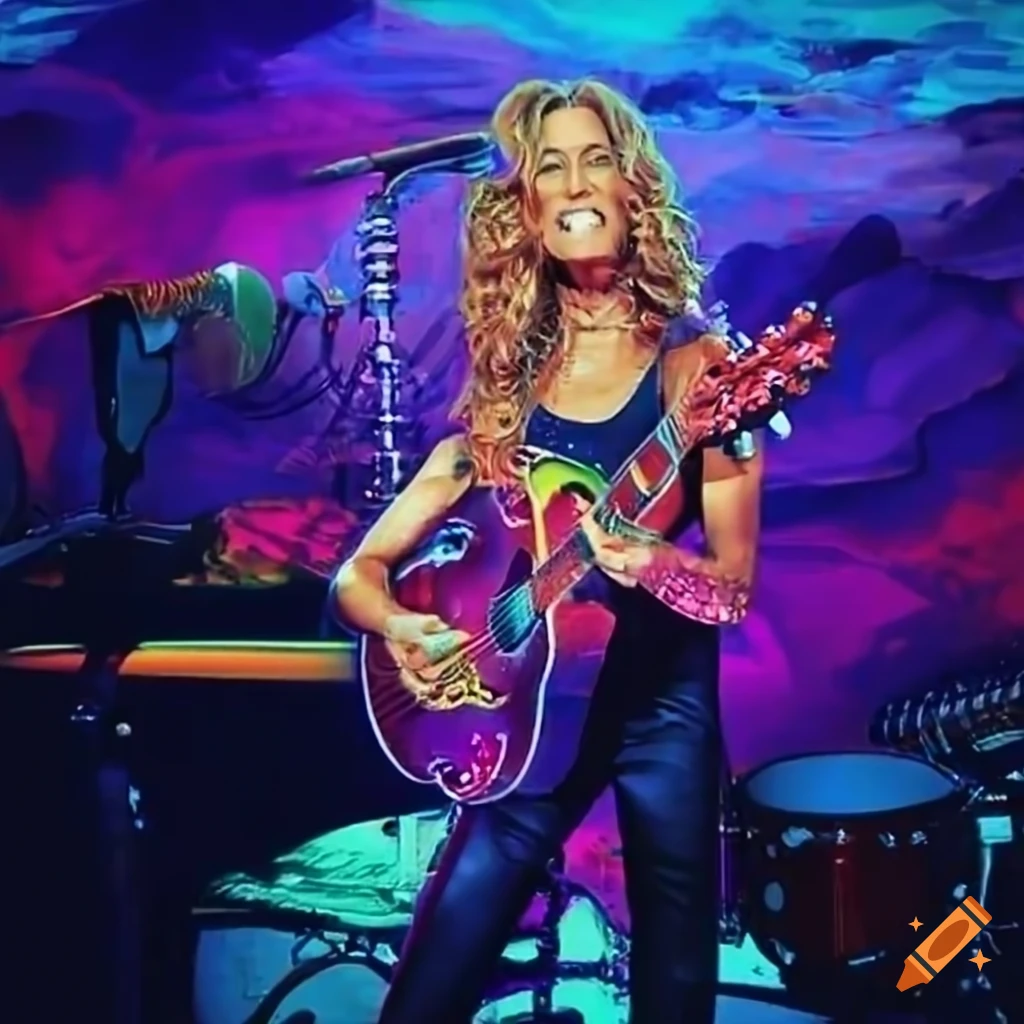 Psychedelic artwork inspired by sheryl crow on Craiyon