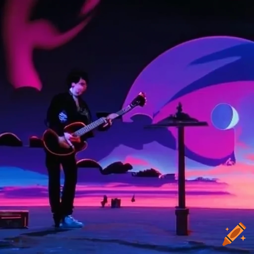 Chillwave scene inspired by 80s love and rockets