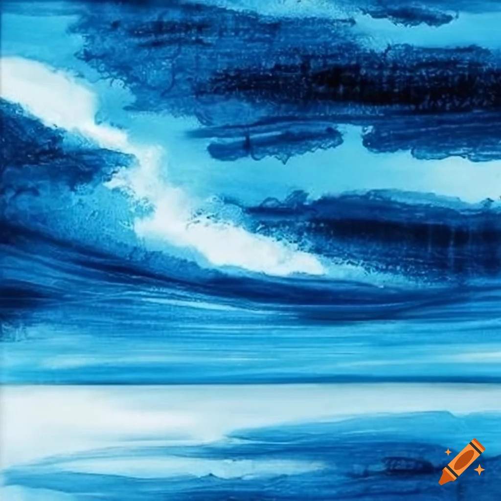 Swirling clouds in a navy blue sky on Craiyon