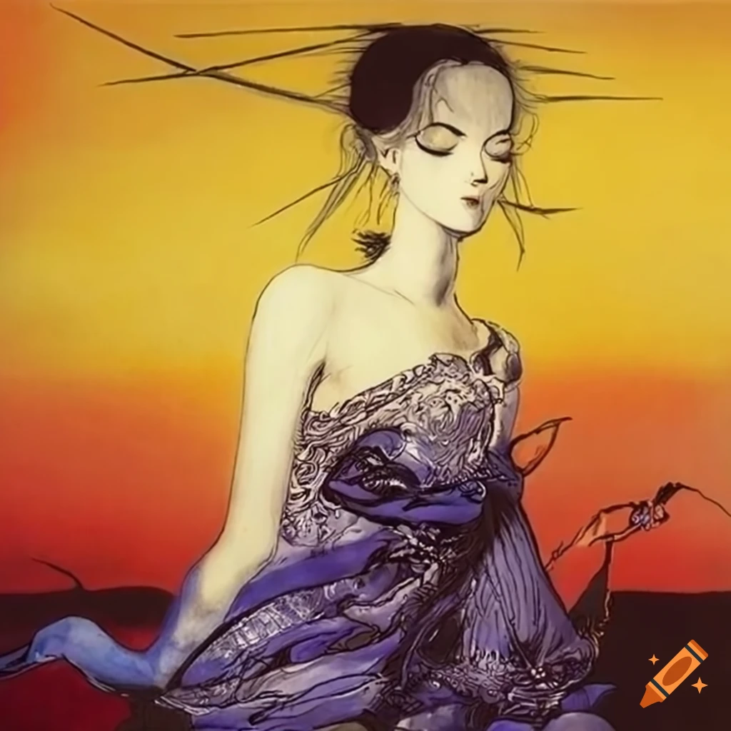 Stingray girl by alan aldridge and chiho aoshima on Craiyon