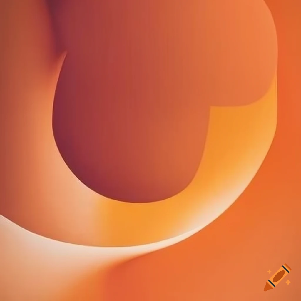 Image with vibrant orange minimalist design