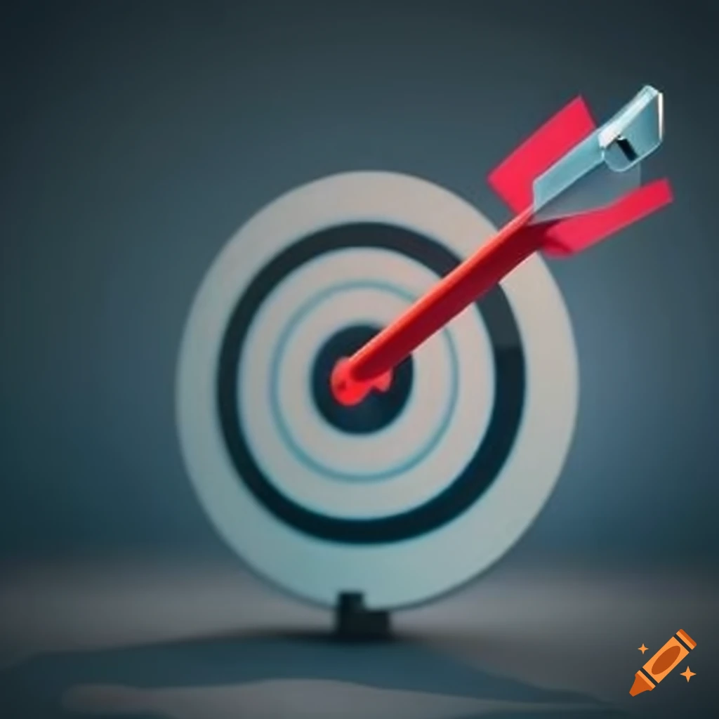 Bullseye target with letter BRC on Craiyon