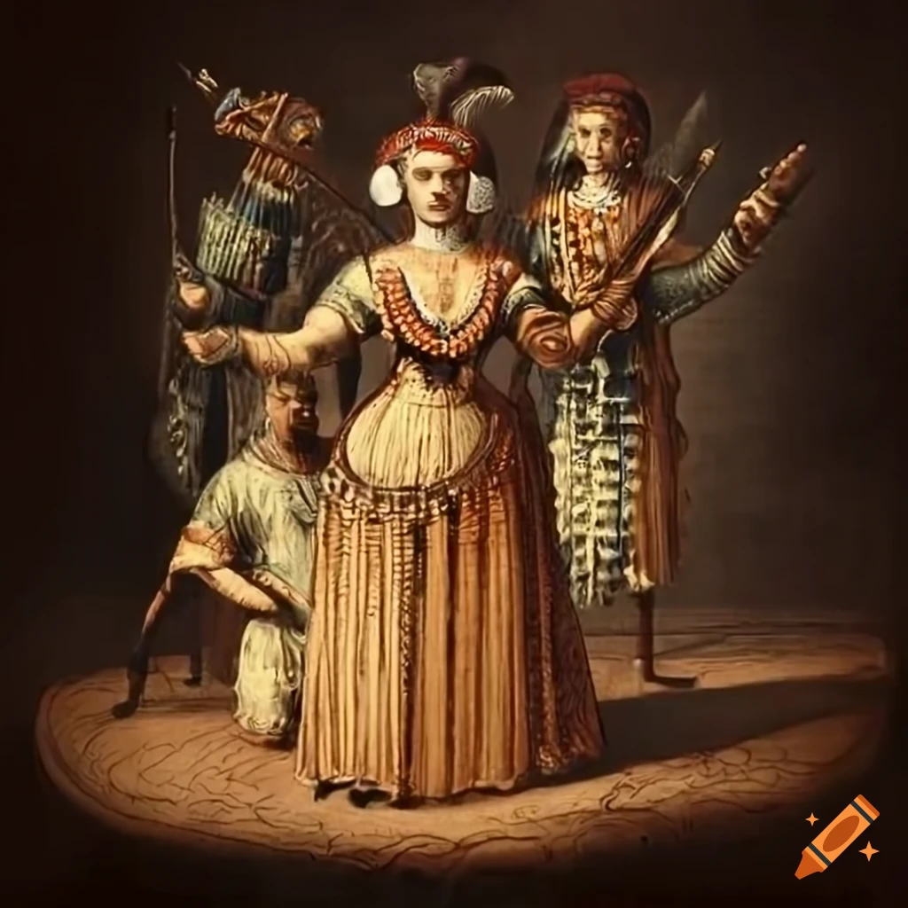 16th century music performance with dancers and musicians on Craiyon