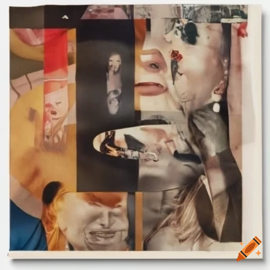 Surrealist dada collage artwork