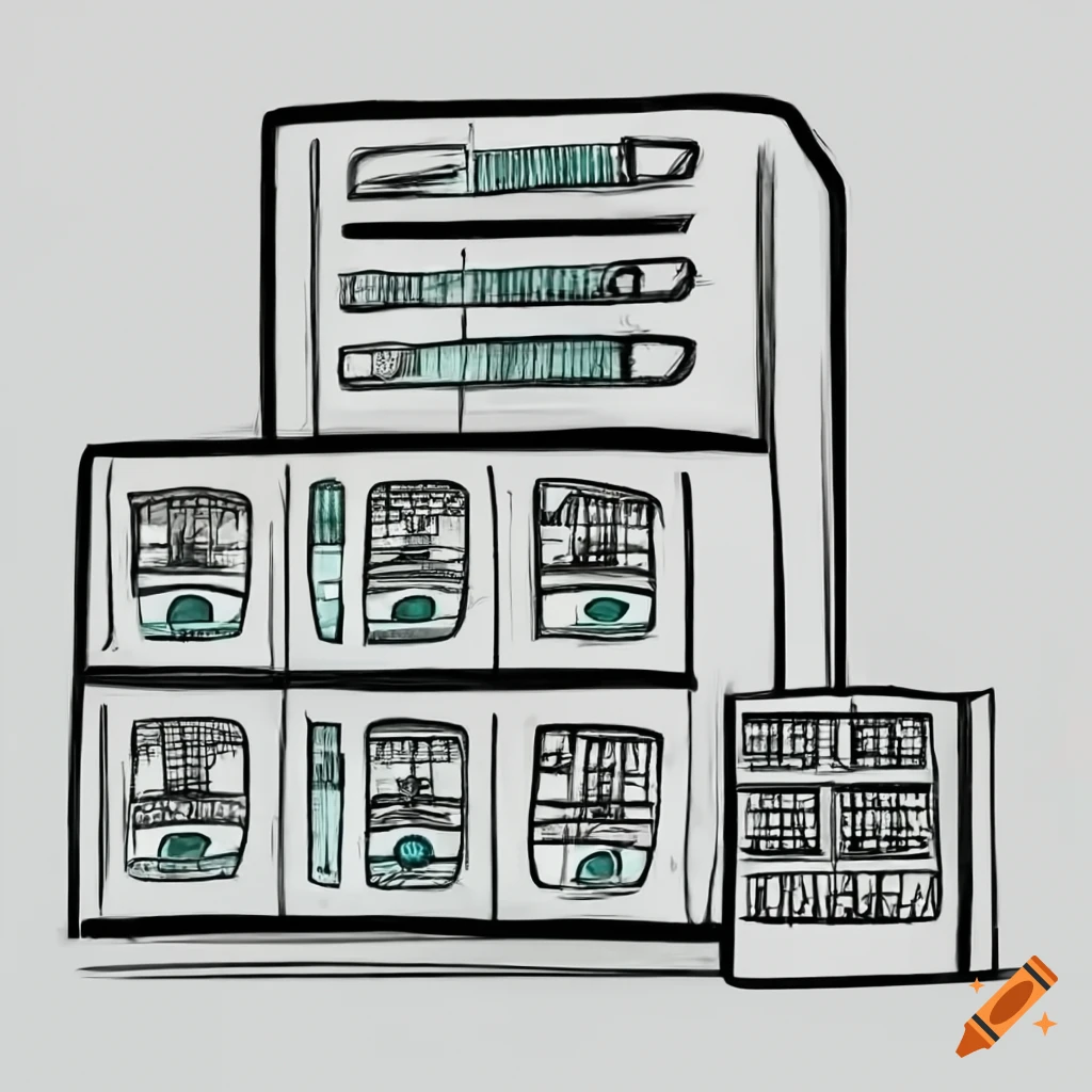 Illustration of indian servers