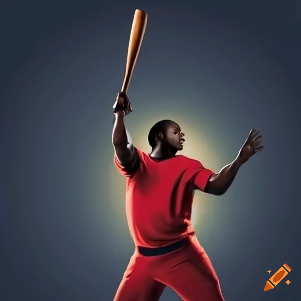 Man swinging a baseball bat