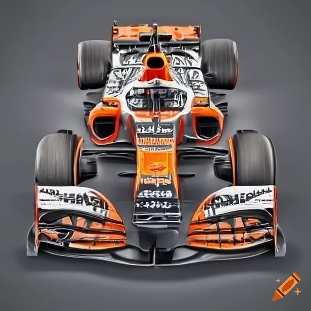 Black and white f1 car on Craiyon