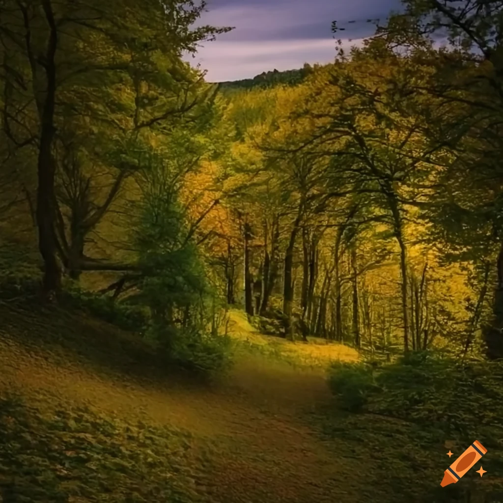 Scenic view of eifel mountains in germany