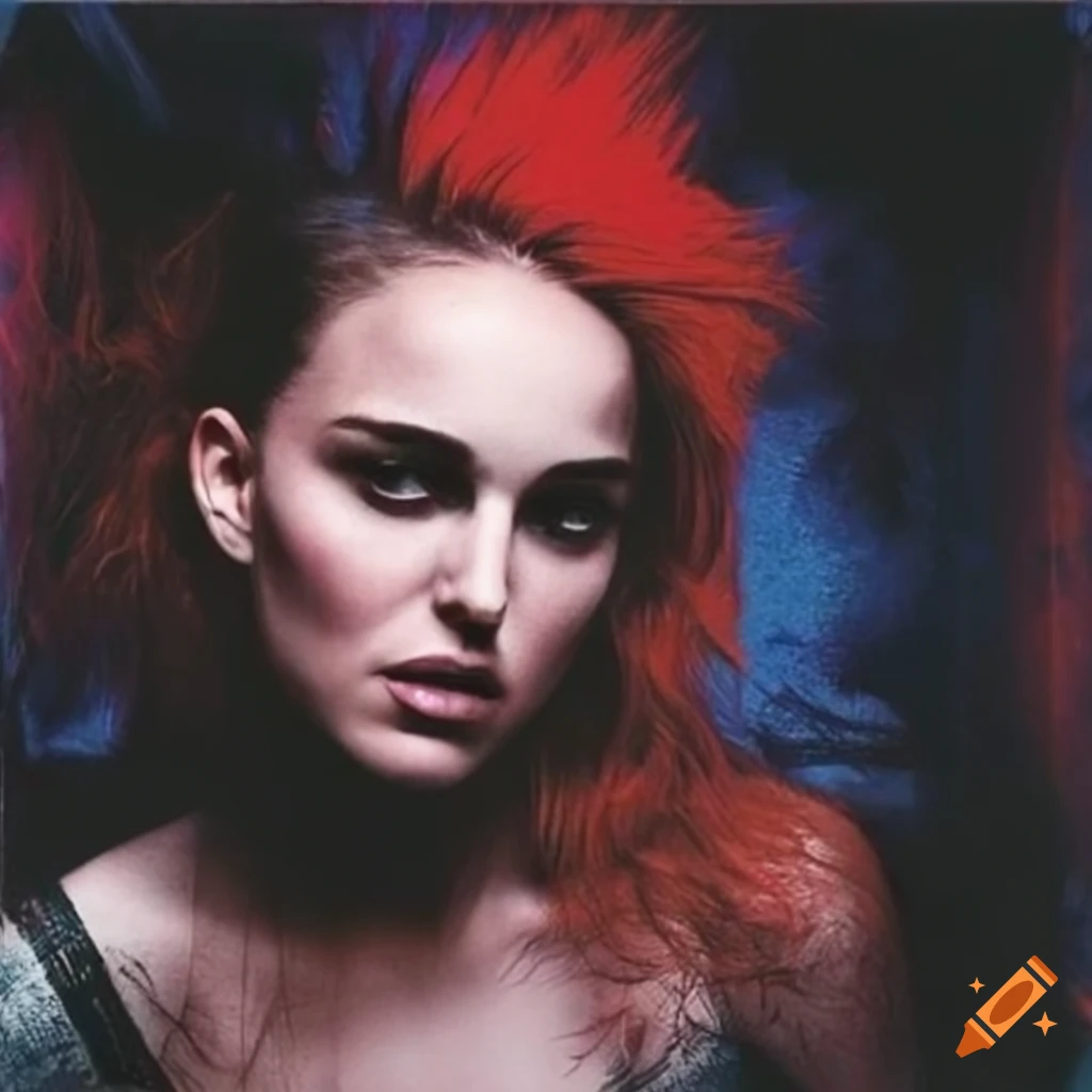 Punk rock album cover with natalie portman