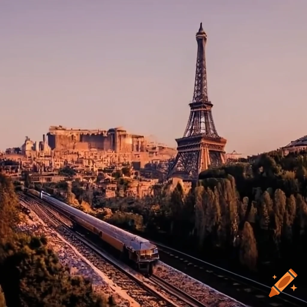 Sunny day in paris on Craiyon