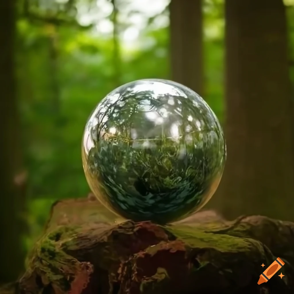 4k lush greenery land,sphere glass houses on Craiyon