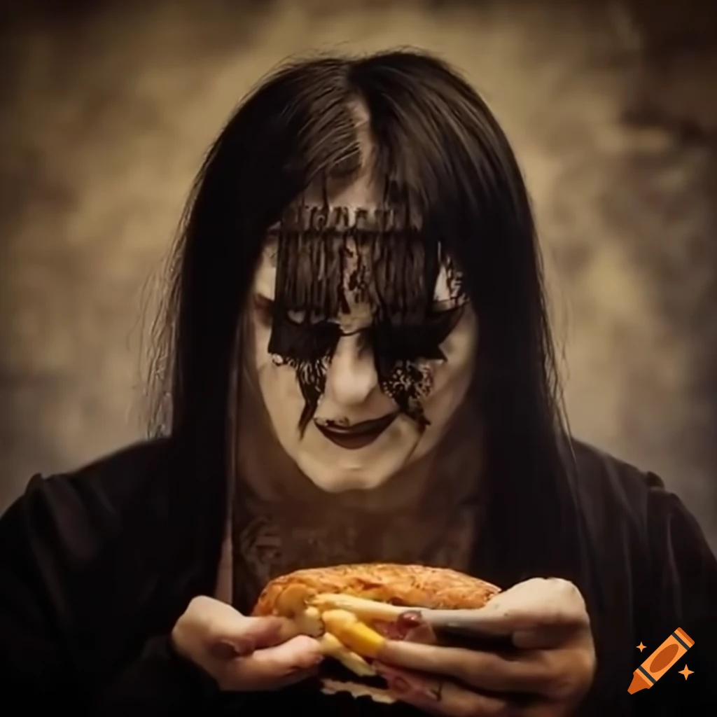 Dimmu borgir fast food franchise advertisement on Craiyon