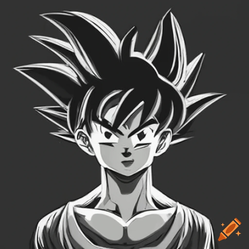 Close-up of goku's face