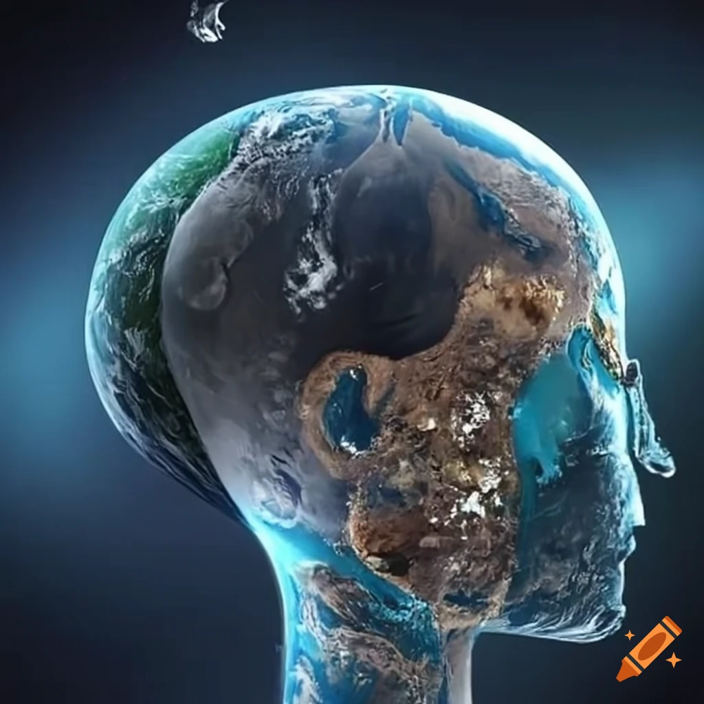 Artistic representation of the earth