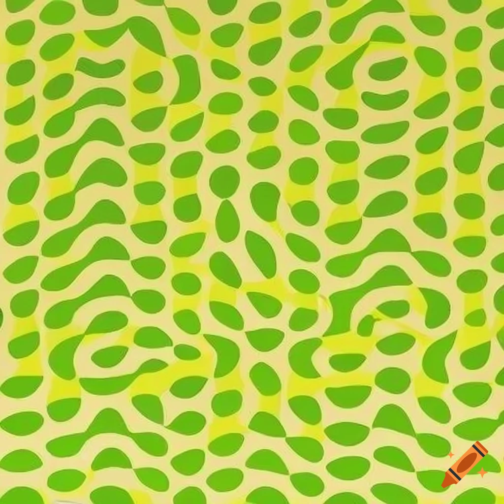 Repeating shape in yellow and green