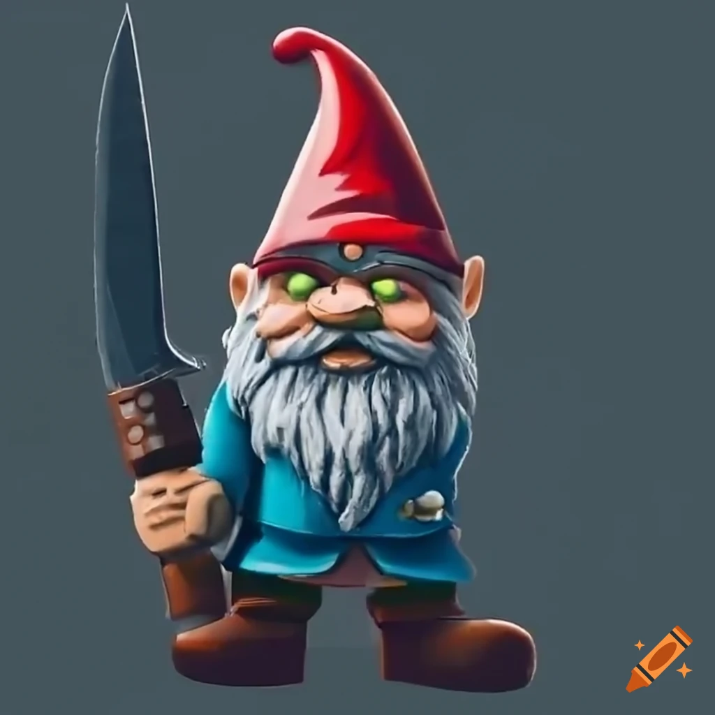 Scary gnomes in a dark night forest on Craiyon