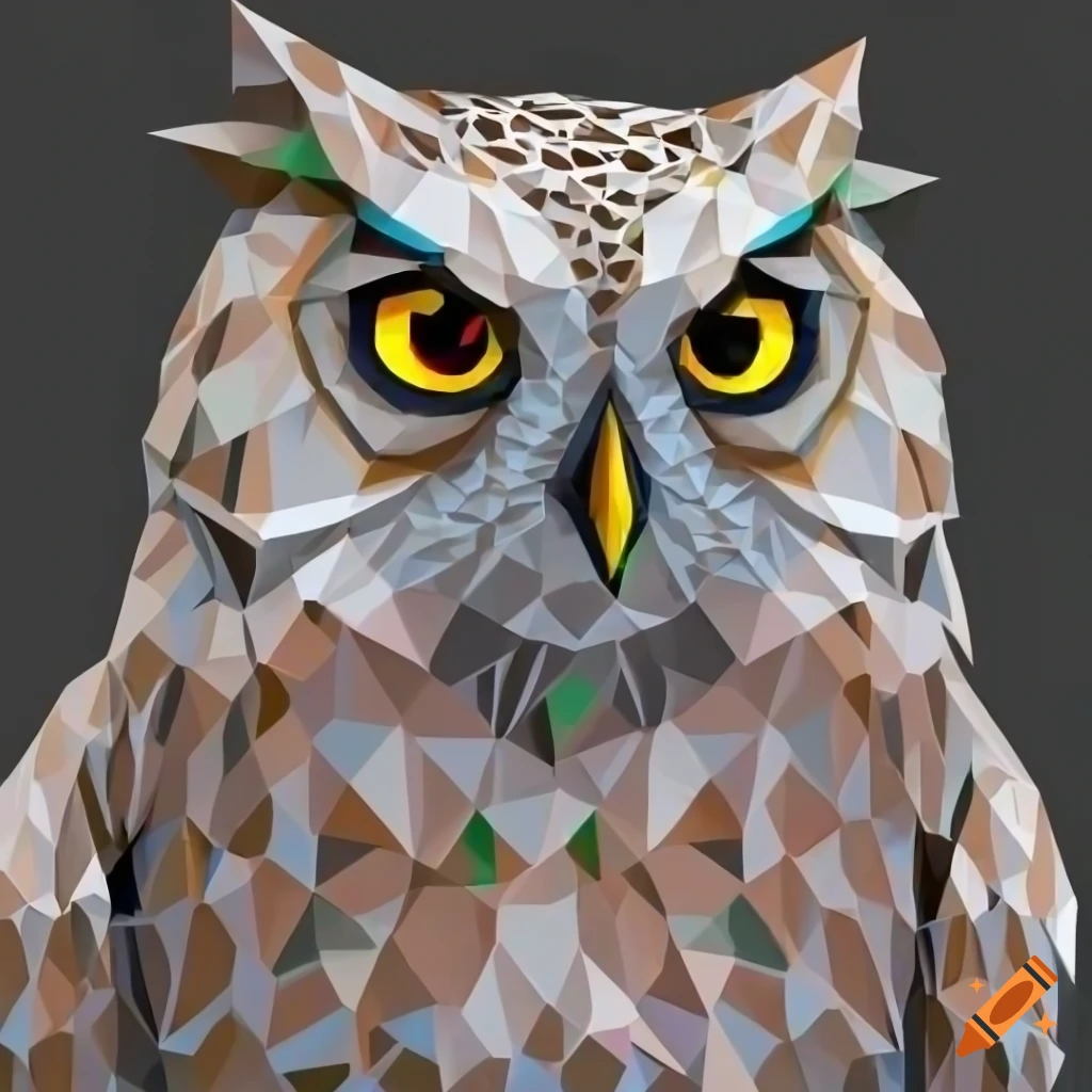 Computer hacker owl in a matrix-like environment on Craiyon