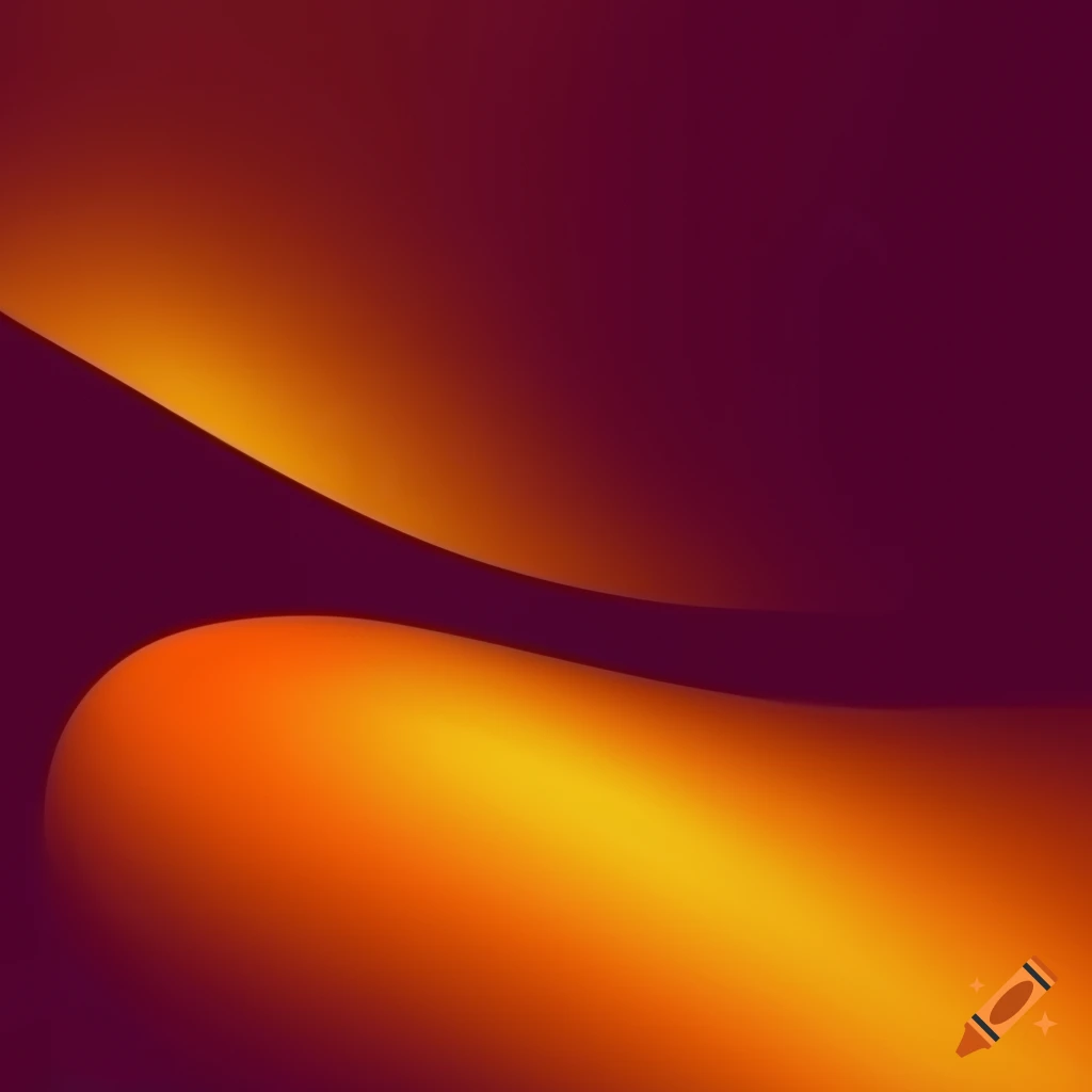 Orange gradient with abstract shapes on Craiyon