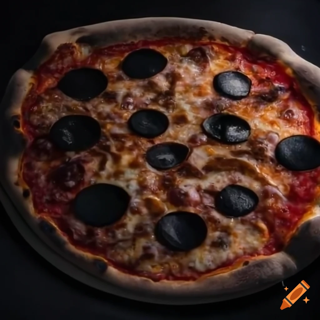 Delicious and mysterious pizza