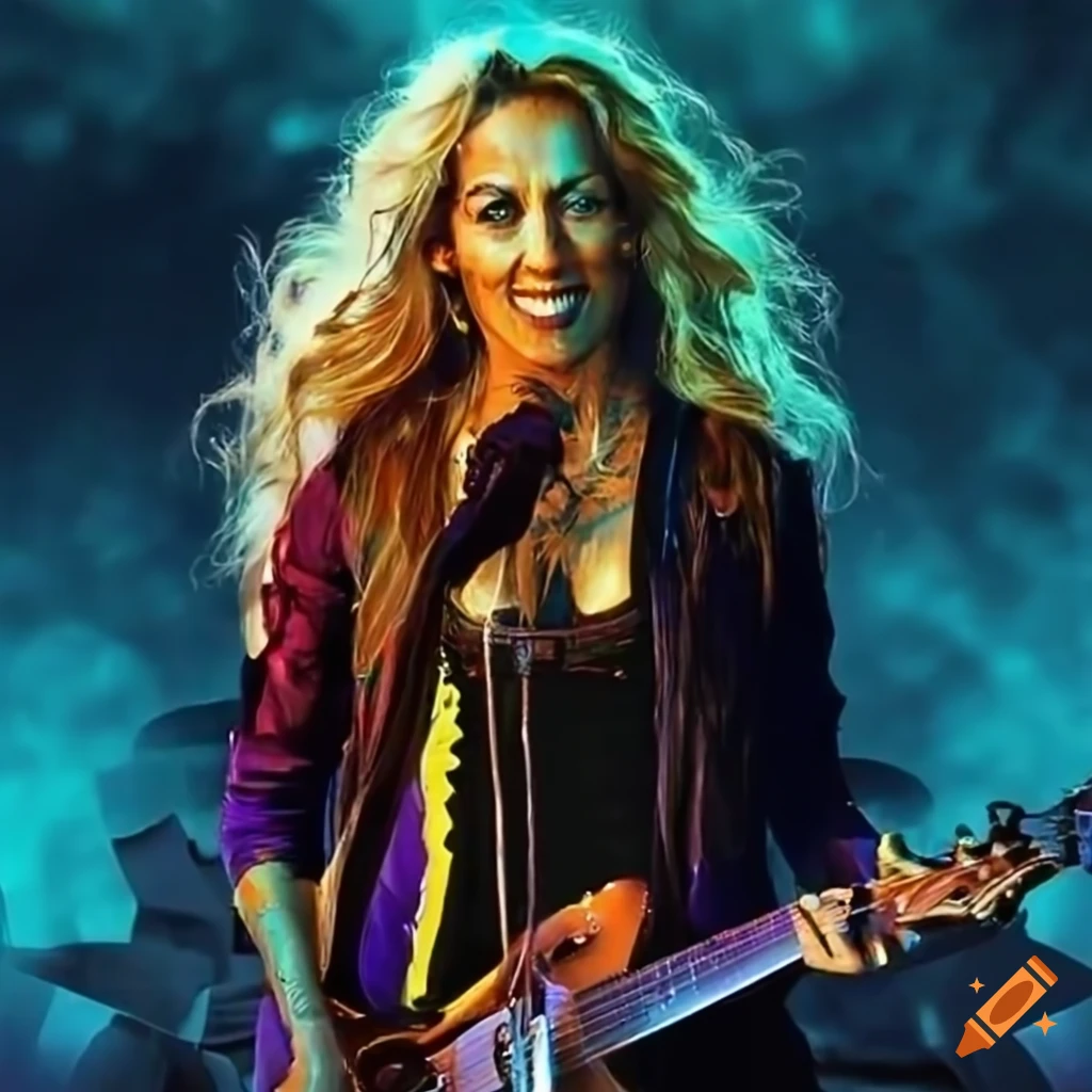 Psychedelic artwork inspired by sheryl crow