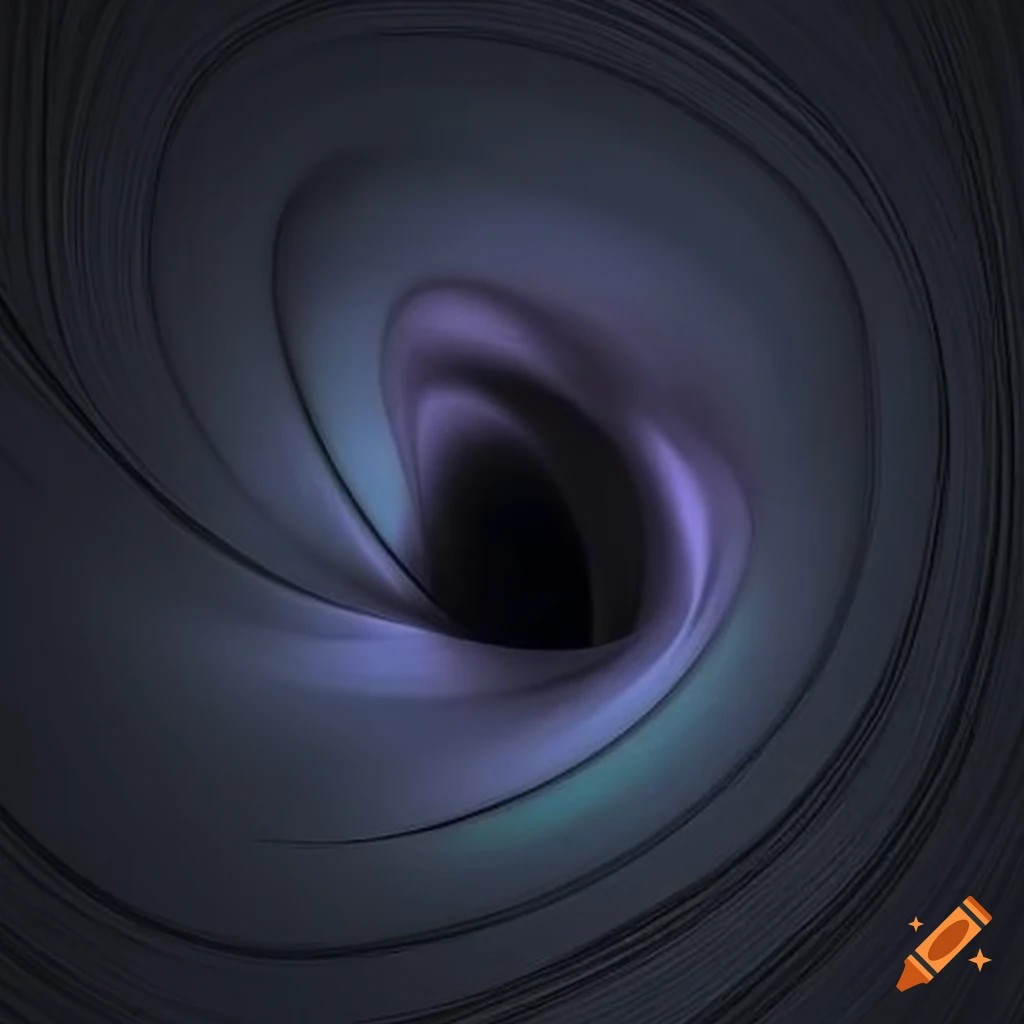 Ethereal black void with mesmerizing shapes on Craiyon