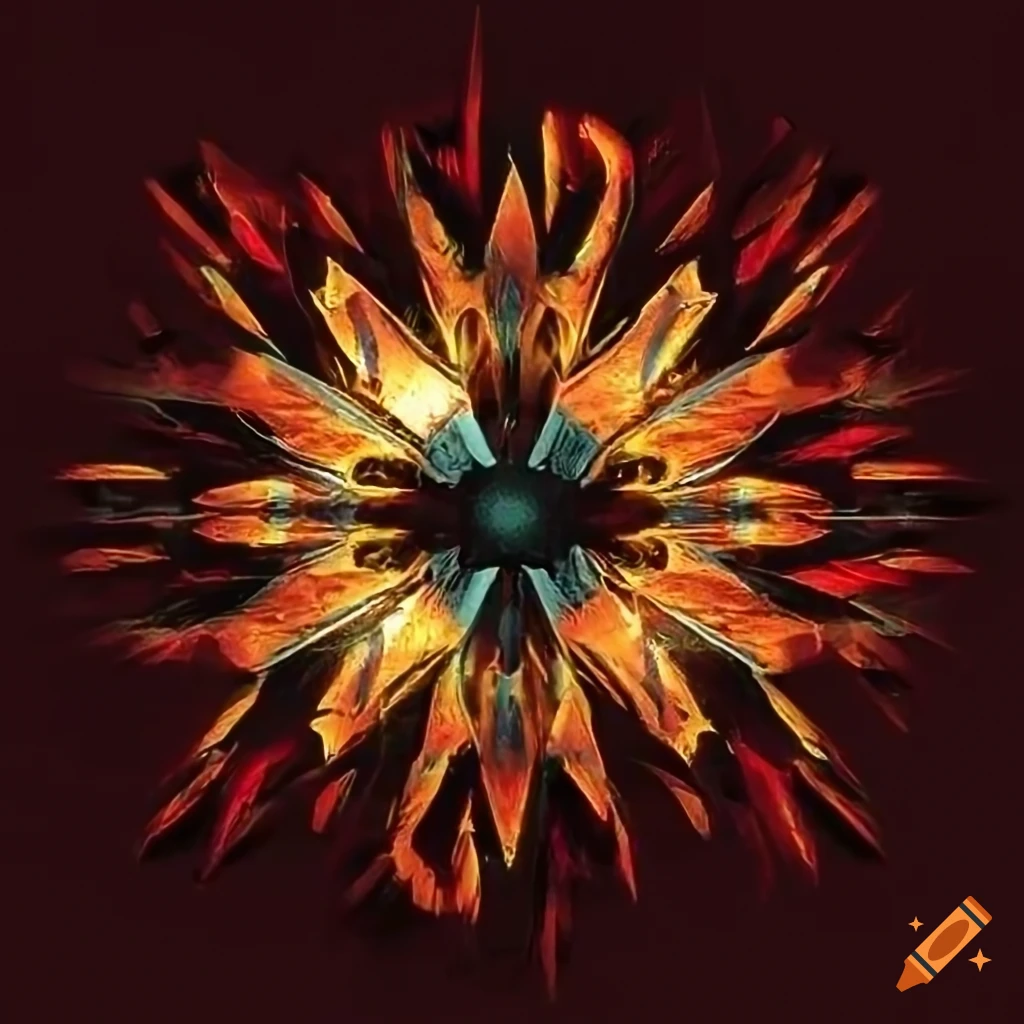 Concept art of a living metallic entity on Craiyon